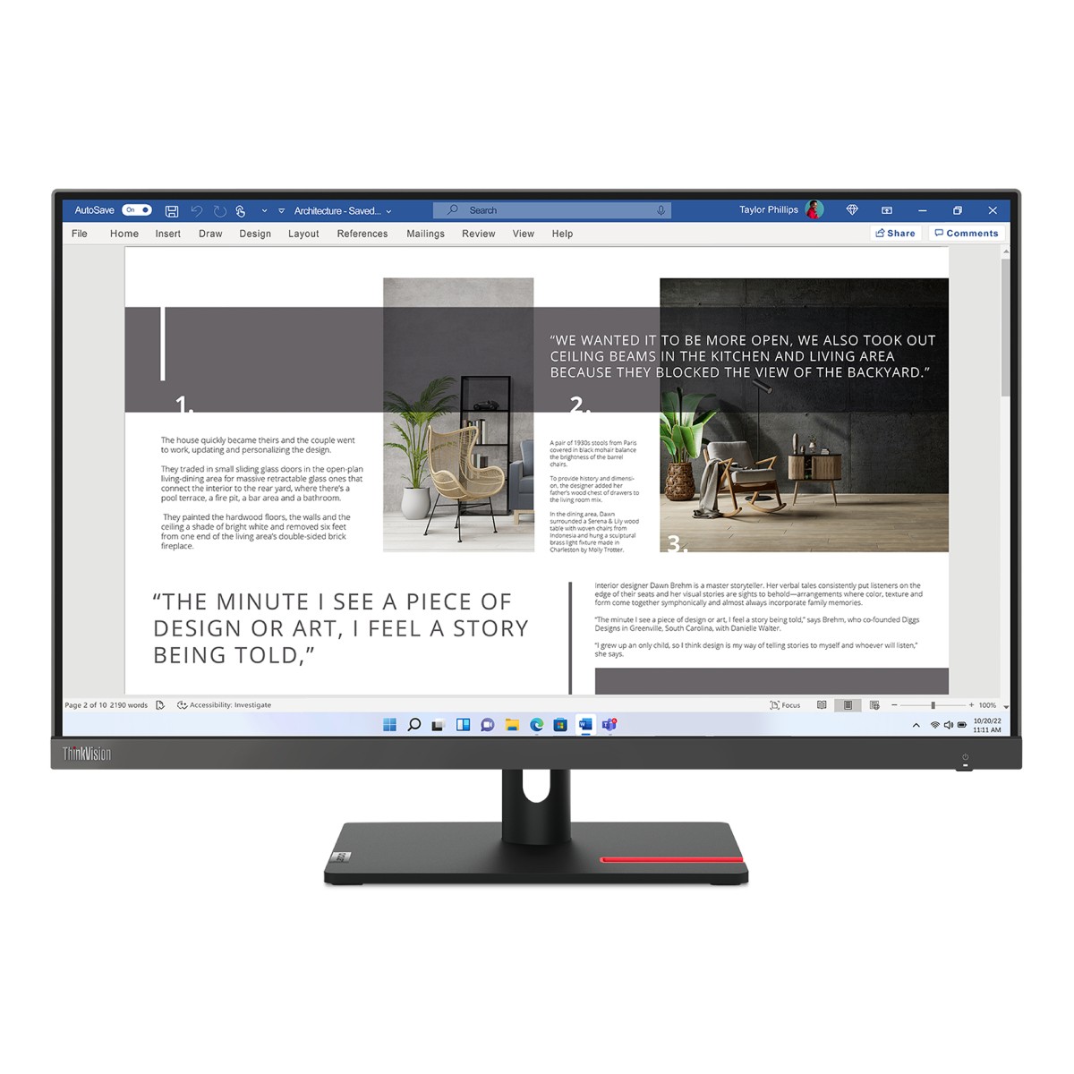 Monitor Lenovo ThinkVision S27i-30 27" LED IPS FHD 100Hz Preto