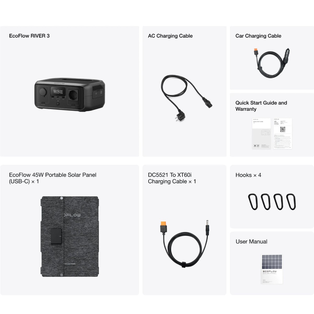 Gerador Solar EcoFlow River 3 (PV45W)