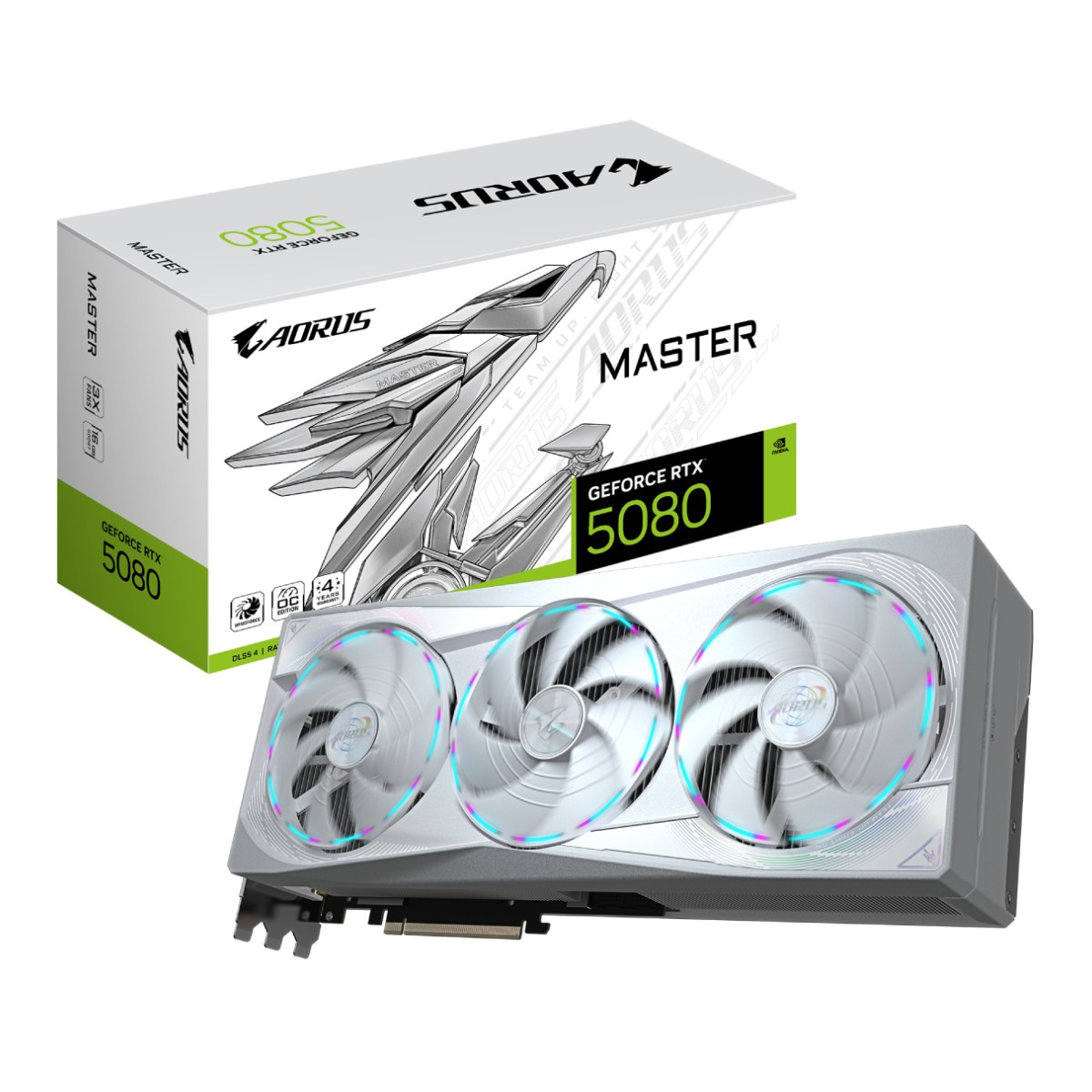 Gigabyte GeForce RTX 5080 Aorus Master Ice Graphics Card 16GB GDDR7