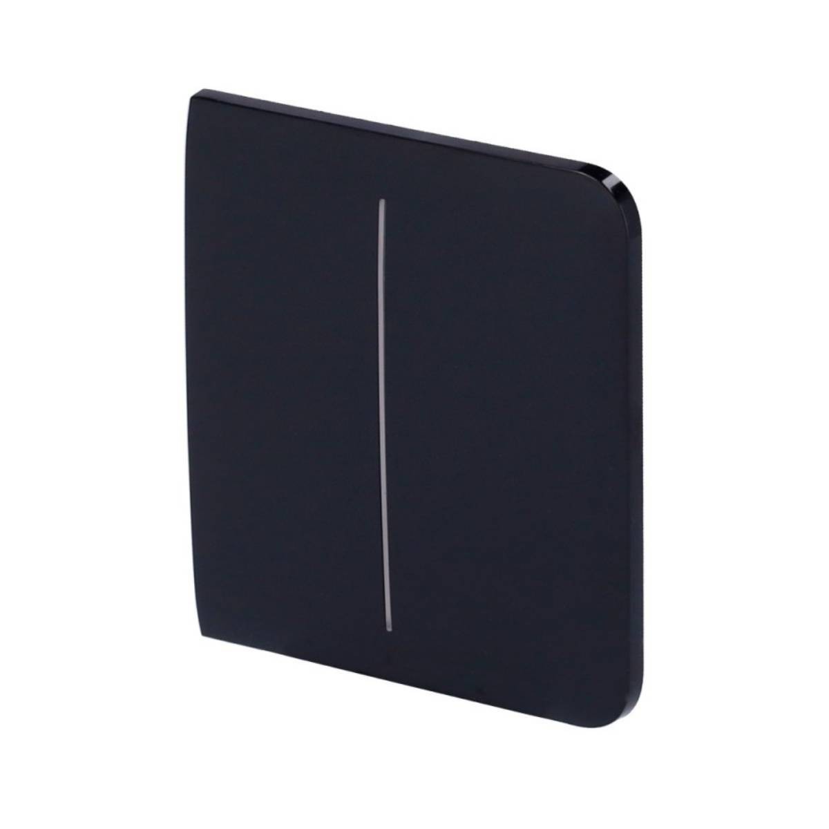 Painel Táctil para Interruptor de Luz duplo Ajax Sidebutton Preto - AJ-SIDEBUTTON-2G-B