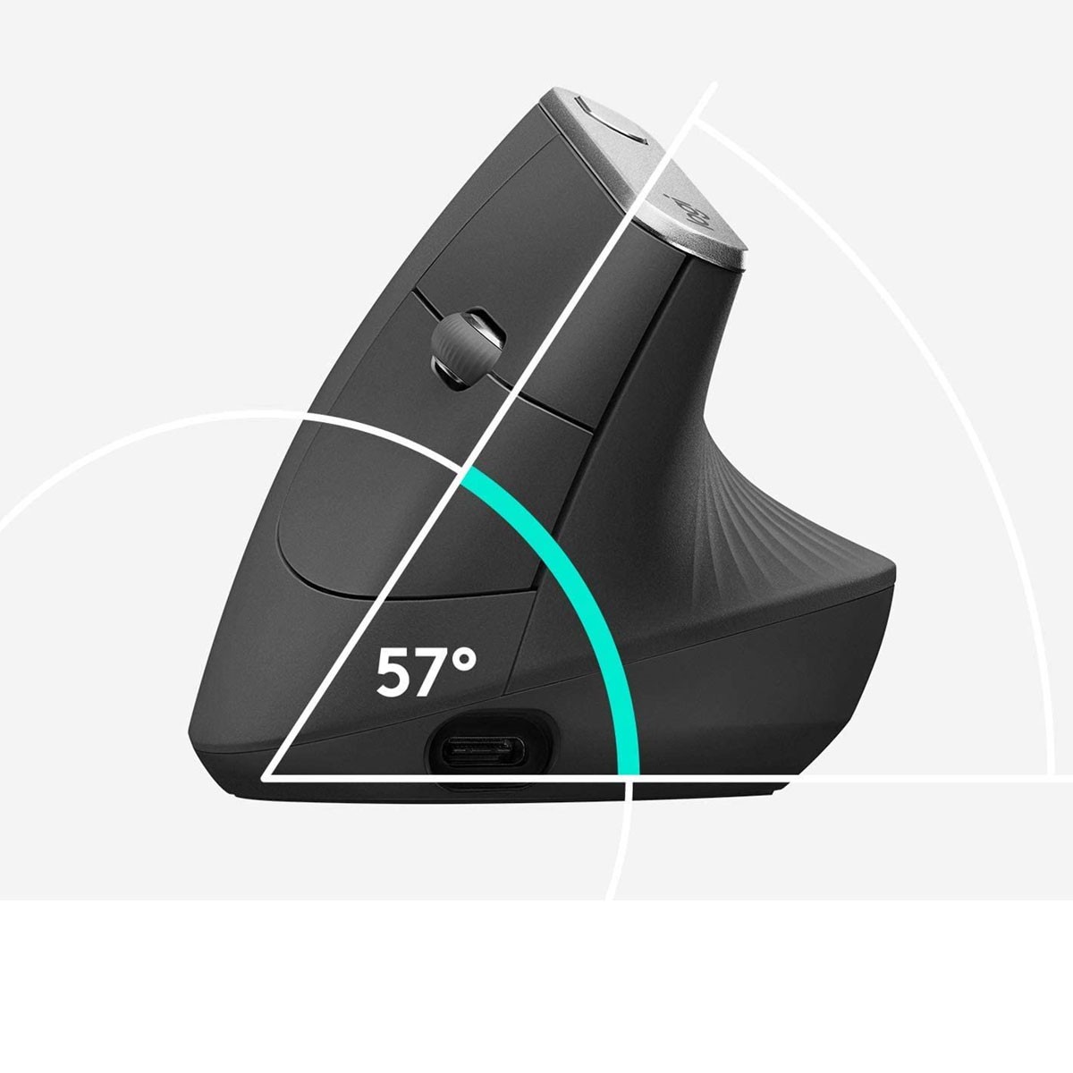 Rato Óptico Logitech MX Vertical Advanced Ergonomic Wireless 4000DPI ...