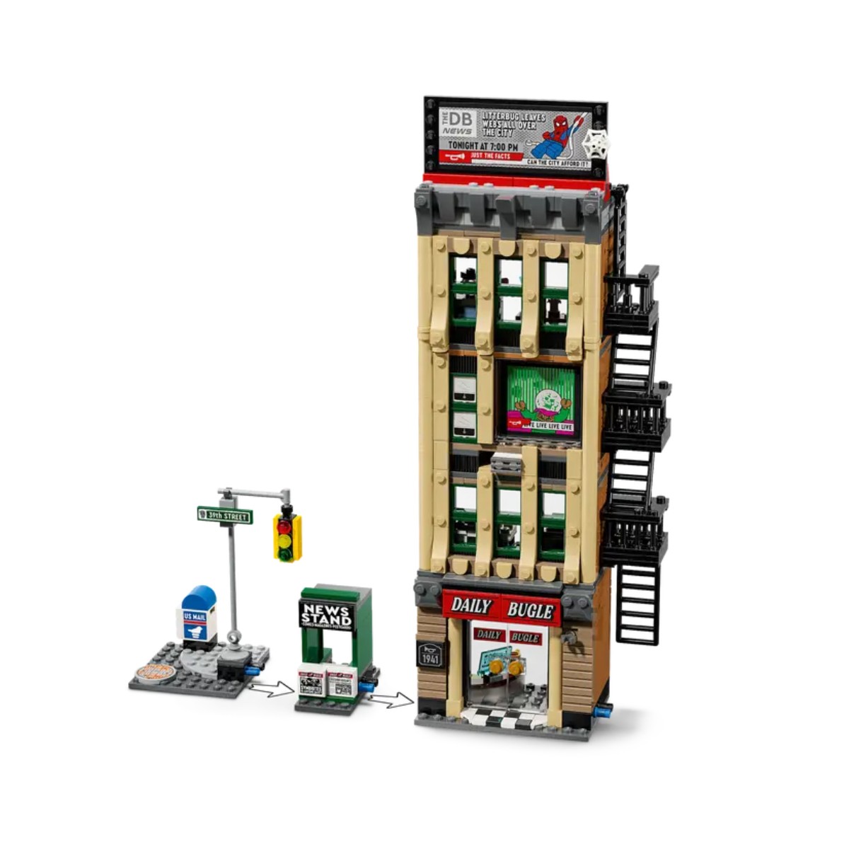 LEGO Marvel Spider-Man vs. Mysterio: The Daily Bugle – 76342