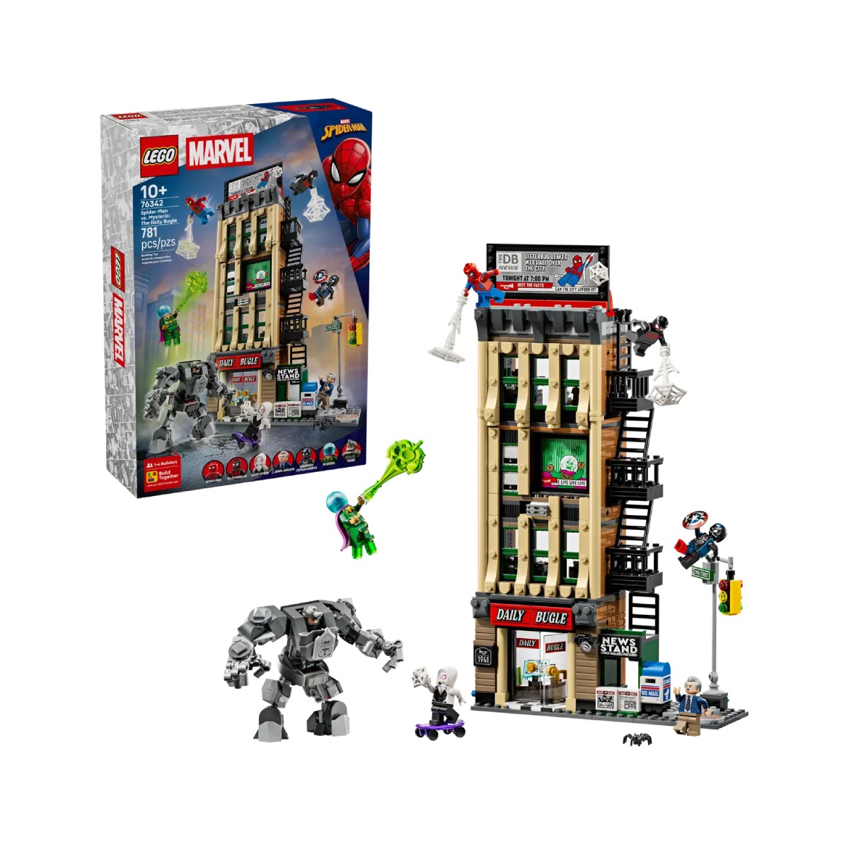 LEGO Marvel Spider-Man vs. Mysterio: The Daily Bugle – 76342