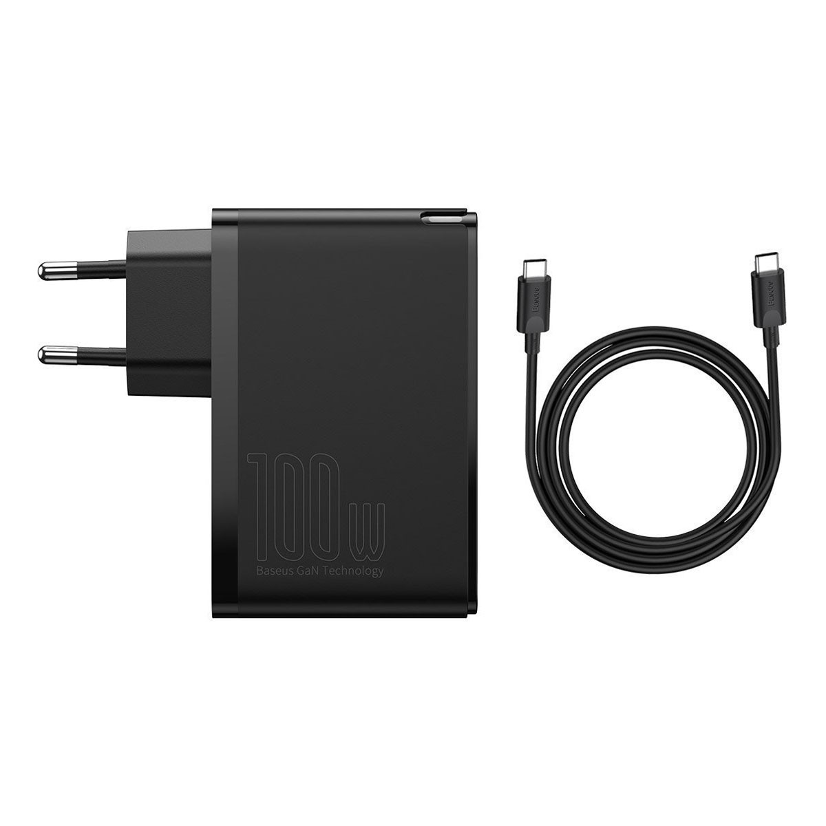 Baseus GaN2 Pro Quick Charger 100W 2USB-C+2USB-A w/ 1M USB-C Cable Black