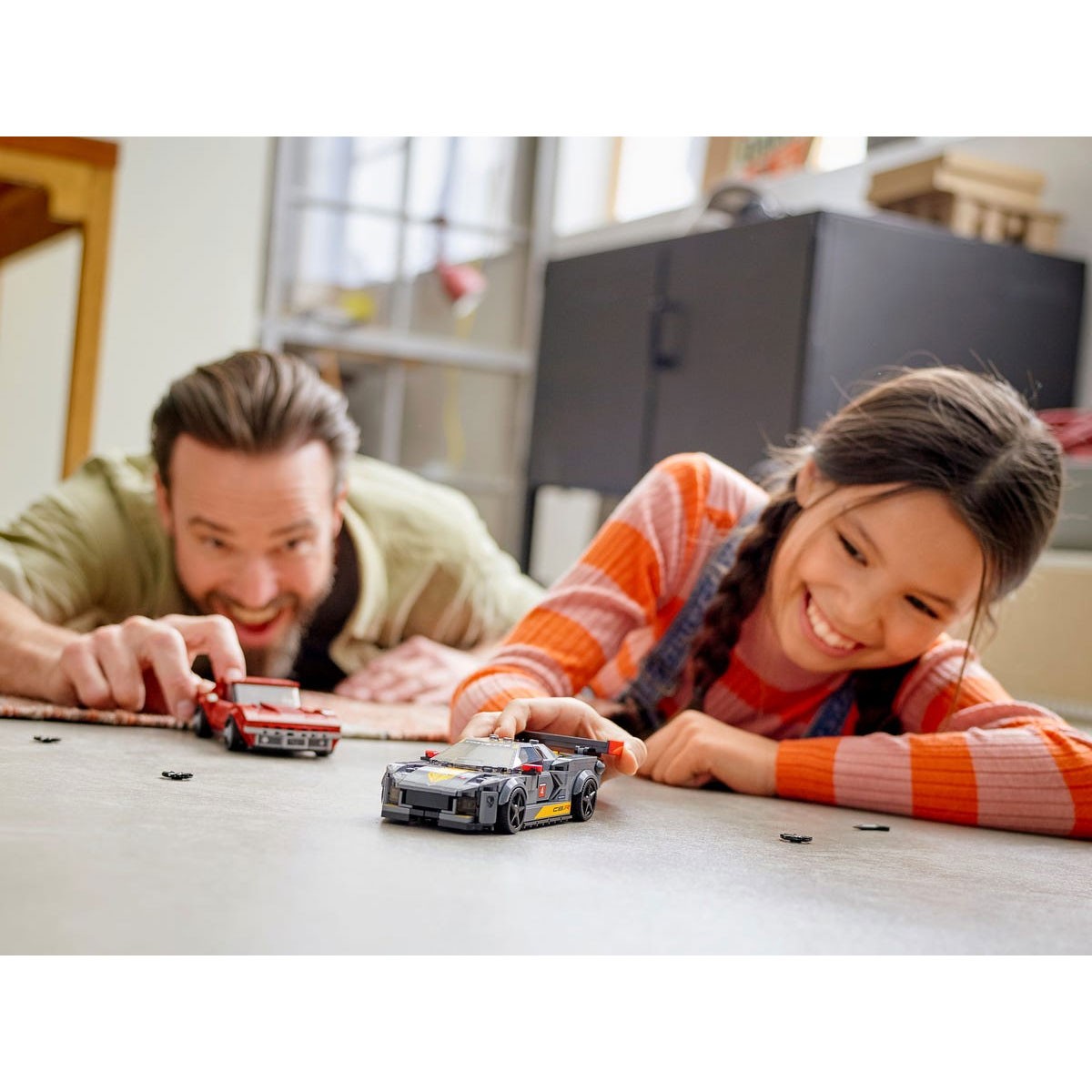 LEGO Chevrolet Corvette C8.R Race Car and 1968 Chevrolet Corvette - 76903