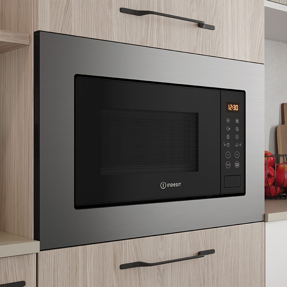 Micro-ondas de Encastre Indesit MWI120GX 800W 20L Inox