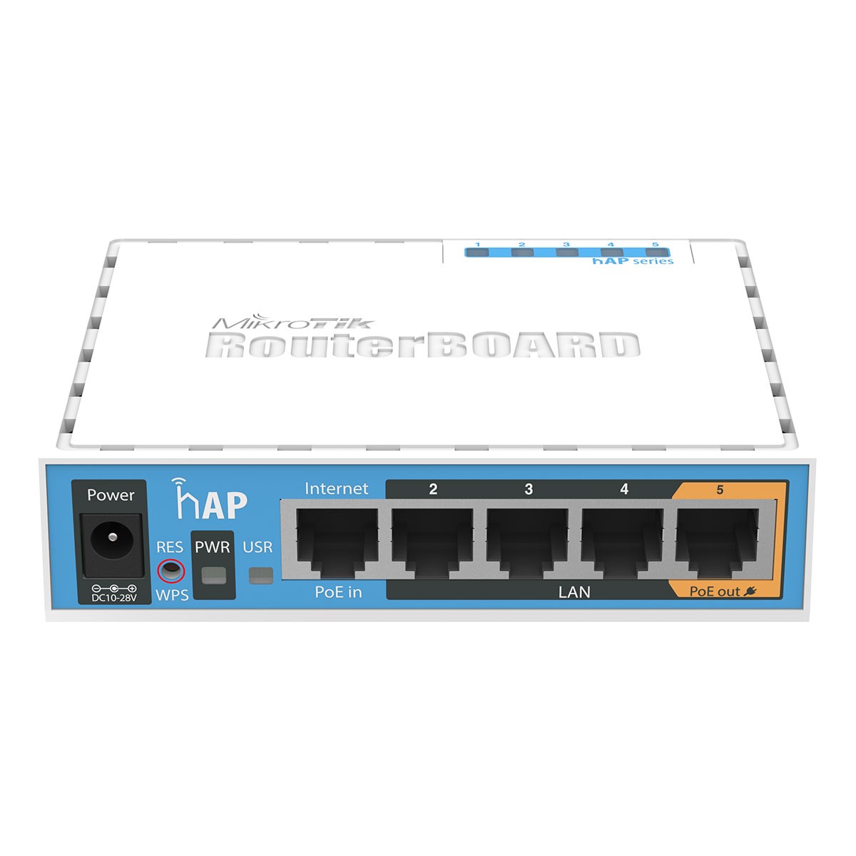 Cloud Router Switch MikroTik hAP 2.4GHz PoE Blanco (RB951Ui-2nD)