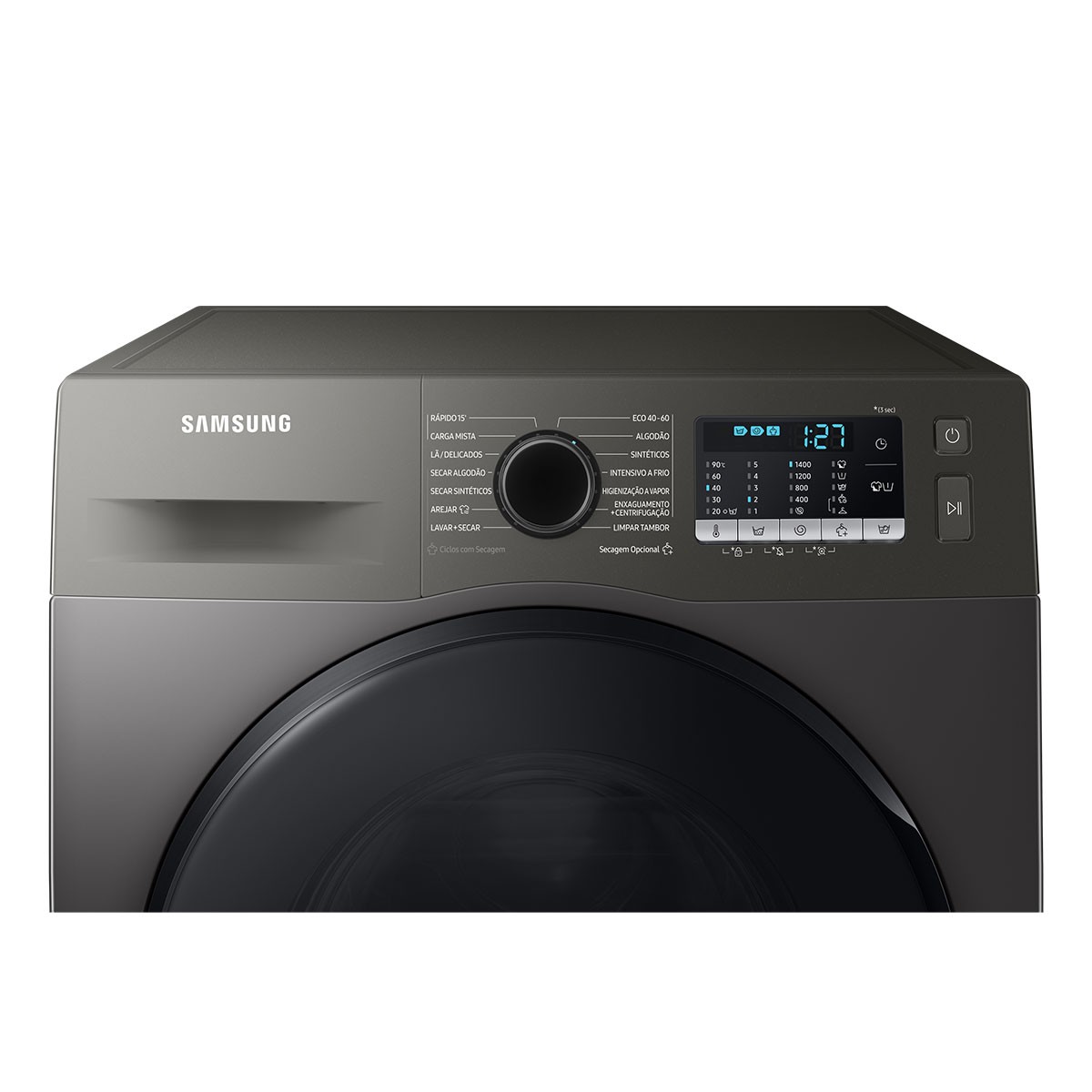 Máquina de Lavar e Secar Roupa Samsung WD90TA046BX/EP 9Kg 1400 RPM Cinzenta